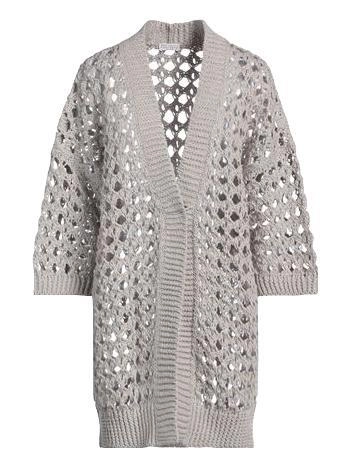 Brunello Cucinelli Crochet-knit Cardigan - Grey