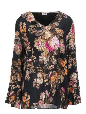 LIU •JO Floral Print Top - Black