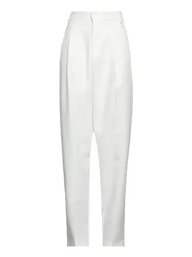 HINNOMINATE Tapered Crepe Pants - White