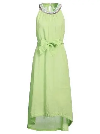 120% Lino Midi Dress - Green