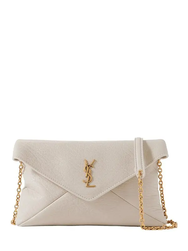 Saint Laurent Cassandre Mini Shoulder Bag - Cream