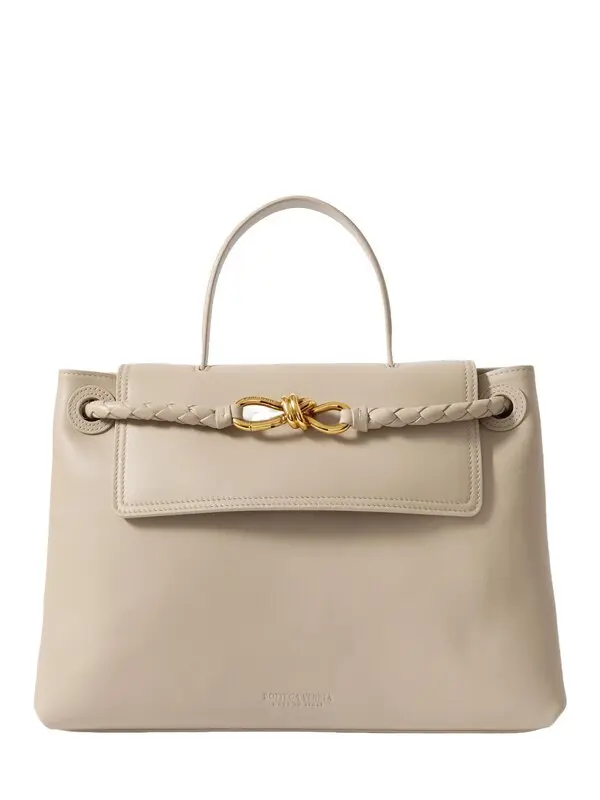 Bottega Veneta Ciao Ciao Medium Intrecciato Leather Tote - Neutrals