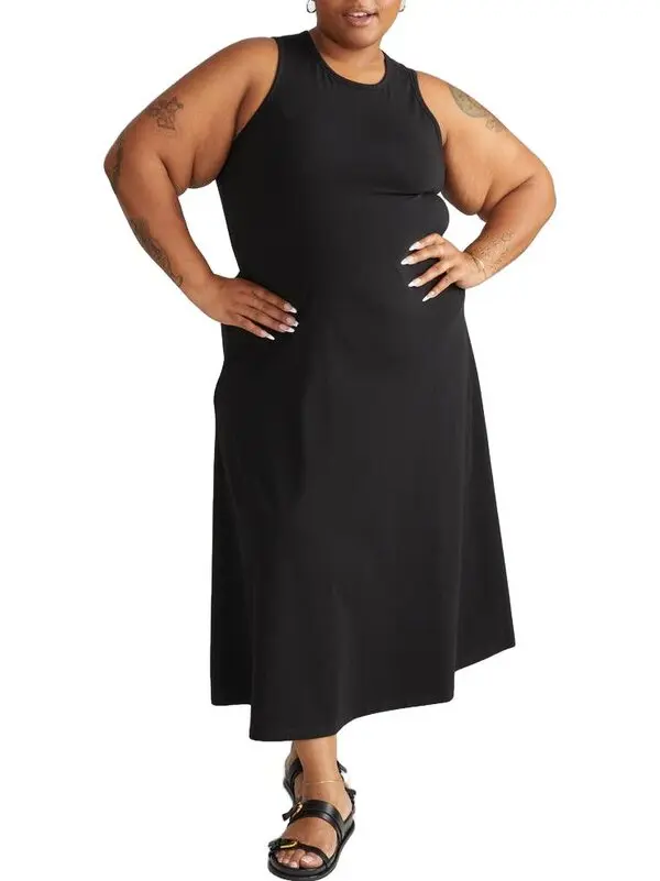 Universal Standard Sardinia Cotton Tank Dress - Black
