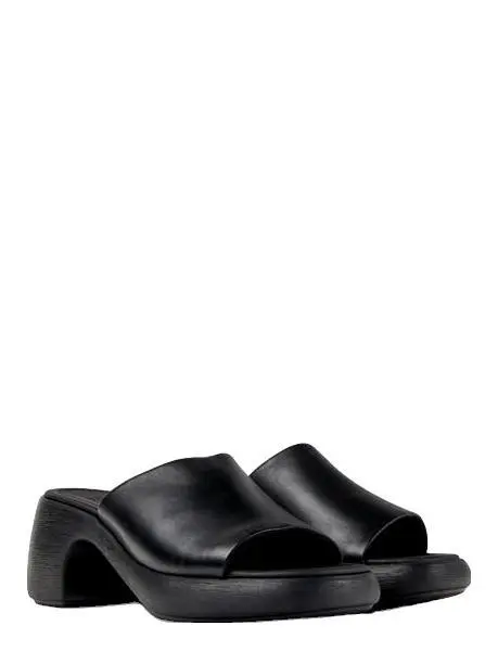 Camper Thelma Platform Slide Sandal - Black