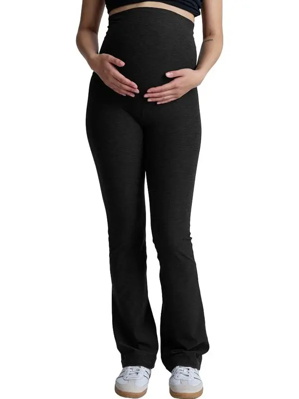 Beyond Yoga Space Dye Maternity Pants - Darkest Night