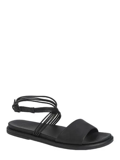 Olukai Tiare Ankle Strap Sandal - Black / Black