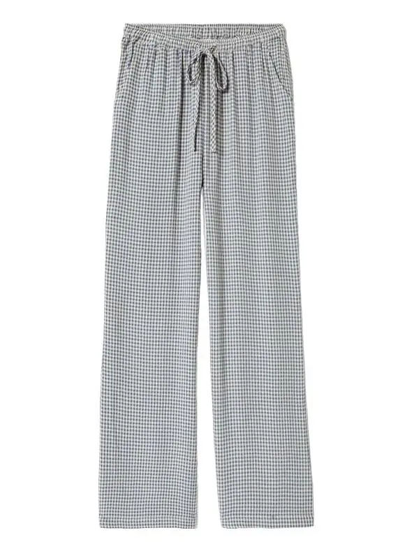 Brixton Hudson Lounge Pants - Azure Blue Gingham