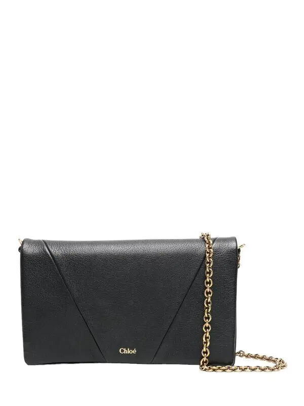Chloé Spin Flap Cross Body Bag - Black