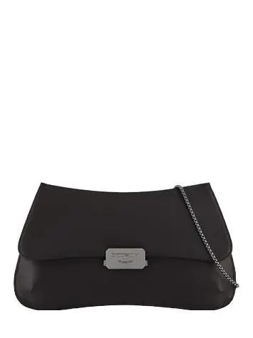 Emporio Armani Satin Clutch With Chain Strap - Black