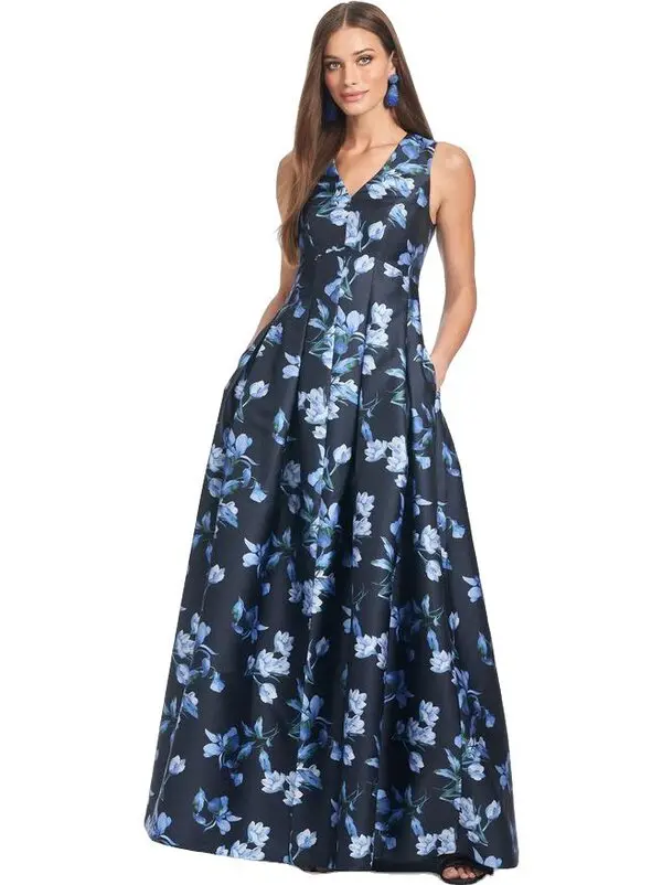 Sachin & Babi Brooke Printed Gown - Natural