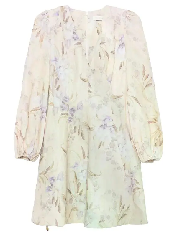 Zimmermann Eden Mini Dress - Neutrals