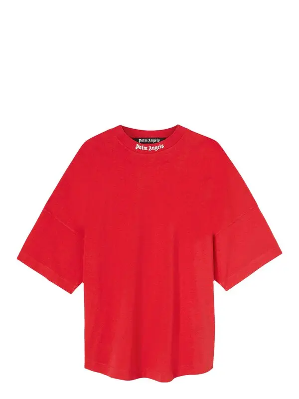 Palm Angels Classic Logo Tee - Red