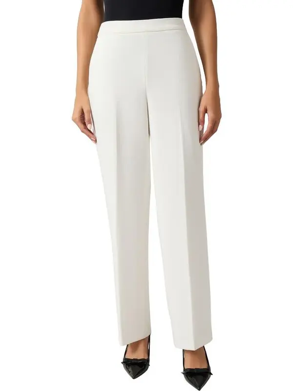 KASPER Straight-leg Trousers - Vanilla Ice