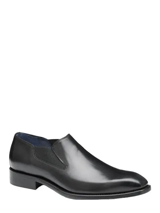 Johnston & Murphy Collection Larson Loafer - Black Italian Calfskin