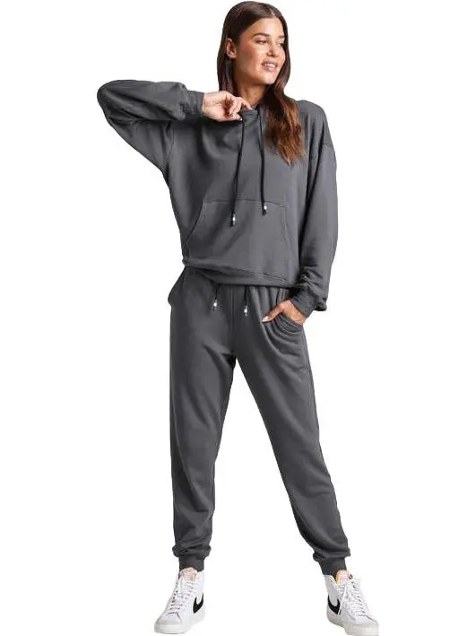 LOSANO Monterey Fleece Hoodie - Charcoal