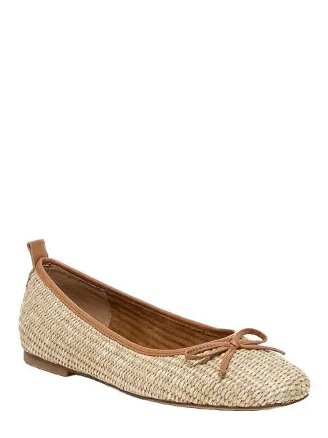 KELSI DAGGER BROOKLYN Frankie Raffia Ballet Flat - Natural
