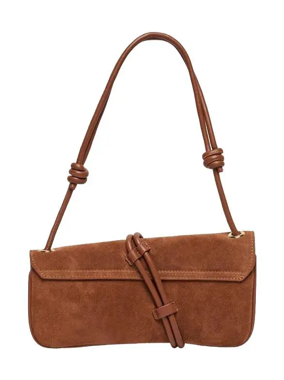 Dolce Vita Alice Suede Shoulder Bag - Saddle
