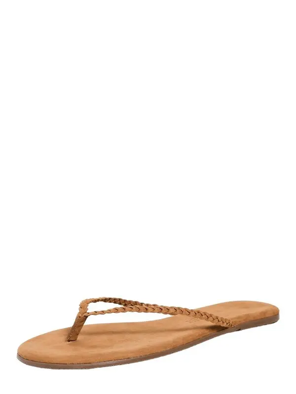Tkees Lily Braid Flip Flops - Camel