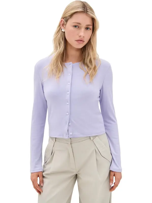 LE BOP Eloise Cardigan - Lavender