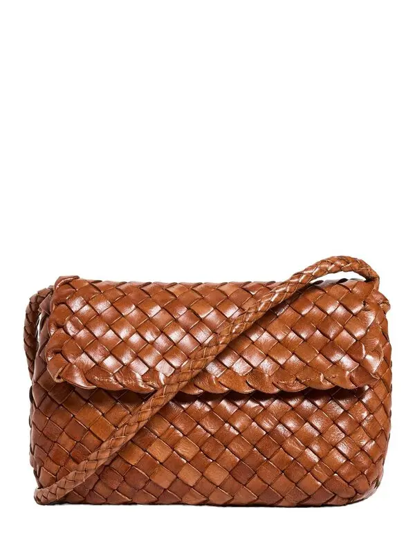 LOEFFLER RANDALL Vinnie Mini Woven Crossbody Bag - Timber