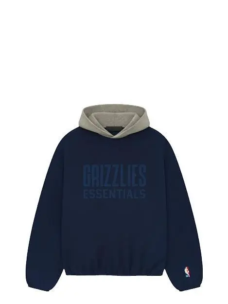Fear Of God Essentials Grizzlies Hoodie - Navy Blue