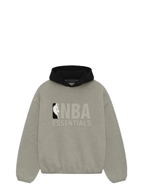 Fear Of God Essentials Nba Hoodie - Warm Heather/black