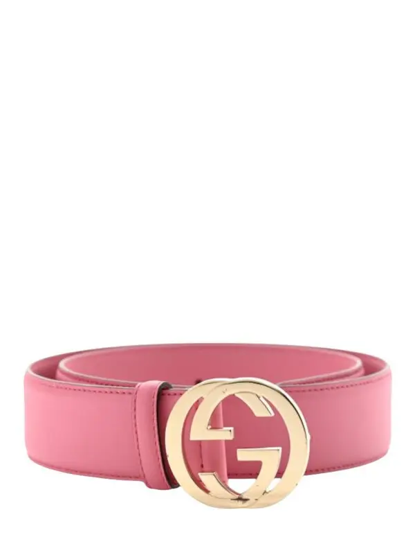 Gucci Gg Interlocking 1w Belt - Pink