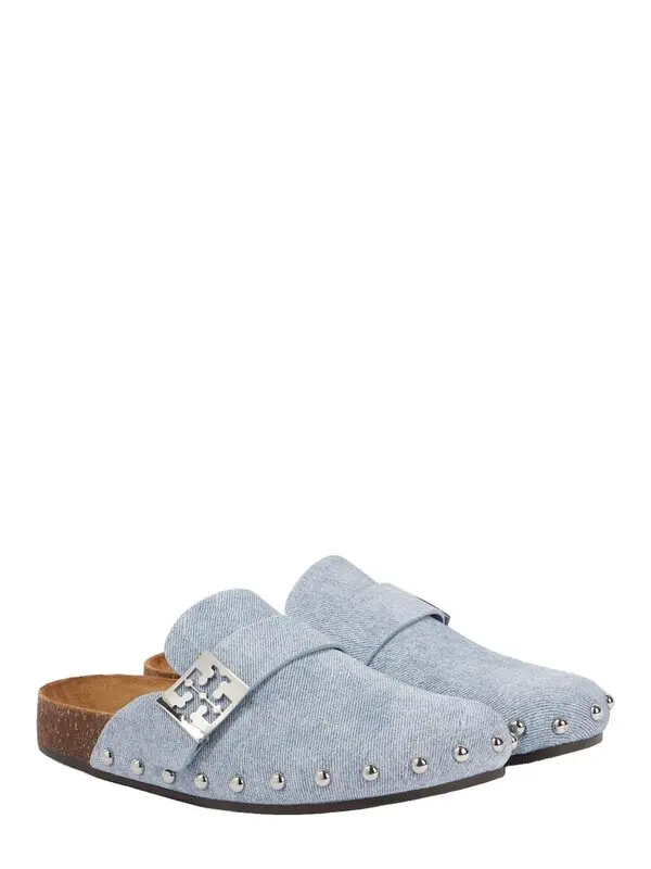 Tory Burch Mellow Studded Clogs - Blue