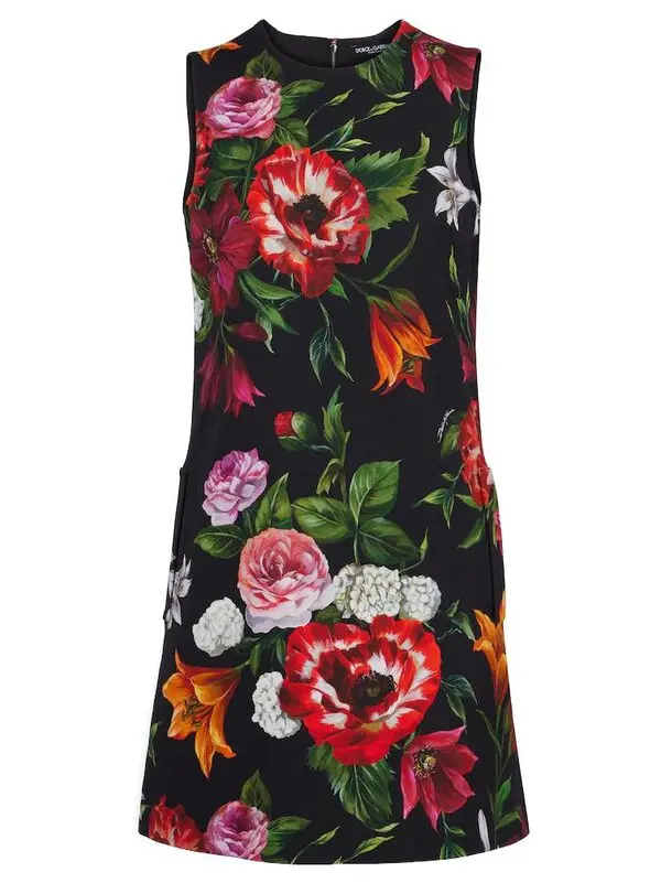 Dolce & Gabbana Floral Print Mini Dress - Multicoloured