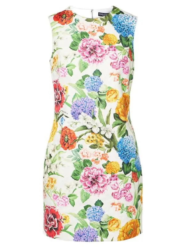 Dolce & Gabbana Floral Cotton Minidress - Multicoloured