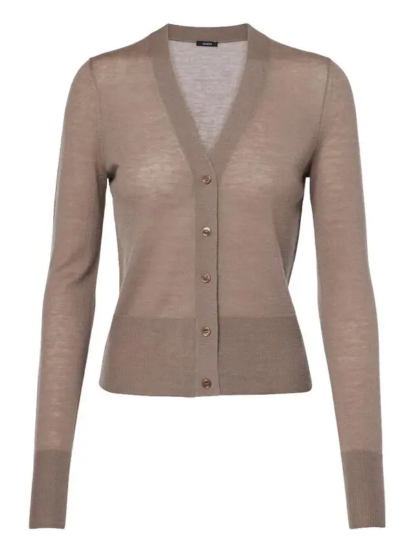 JOSEPH Cashair Cashmere Cardigan - Beige