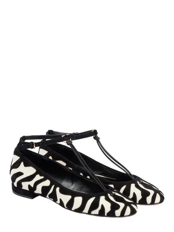 Ulla Johnson Polline Leather Ballet Flats - Brown
