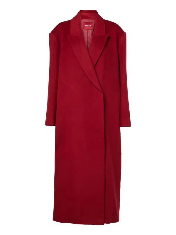Staud Serge Wool-blend Overcoat - Red
