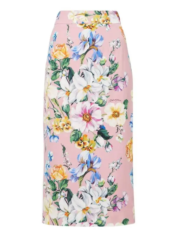 Dolce & Gabbana Floral-print Pencil Skirt - Multicoloured