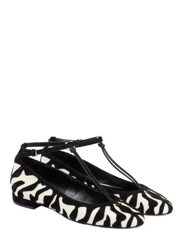 Ulla Johnson Polline Leather Ballet Flats - Brown