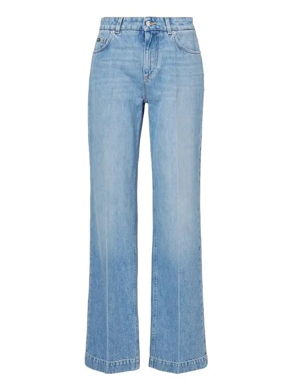 Dolce & Gabbana High-rise Wide-leg Jeans - Blue