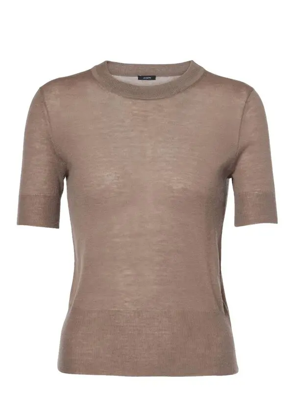 JOSEPH Cashair Cashmere Top - Beige