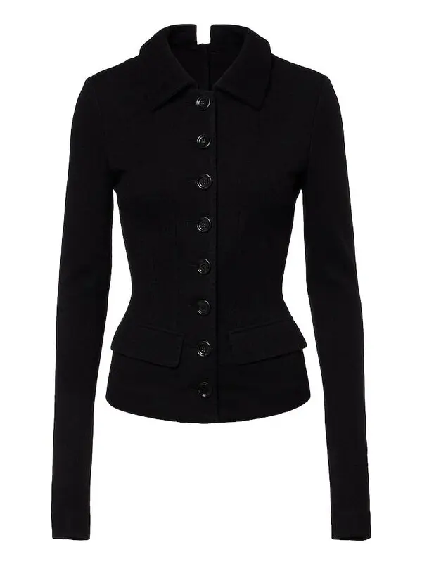 Dolce & Gabbana Virgin Wool Cardigan - Black