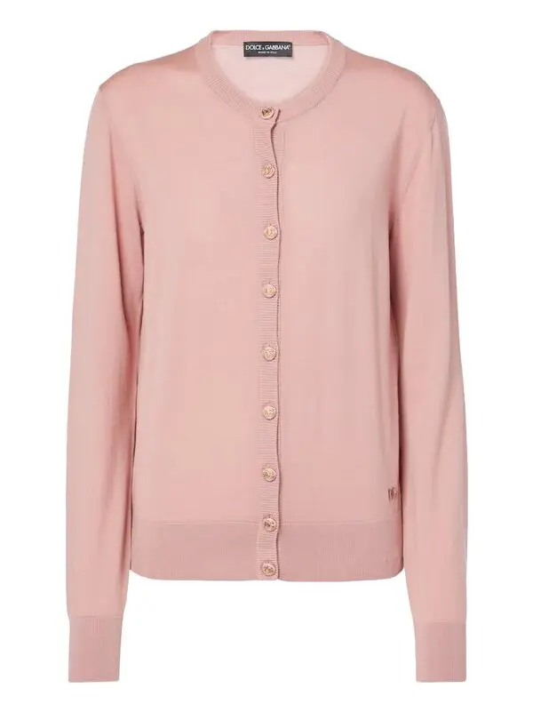 Dolce & Gabbana Virgin Wool Cardigan - Pink