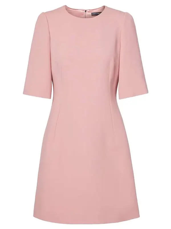 Dolce & Gabbana Virgin Wool Minidress - Pink