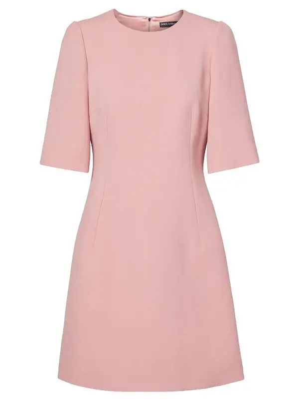 Dolce & Gabbana Virgin Wool Minidress - Pink