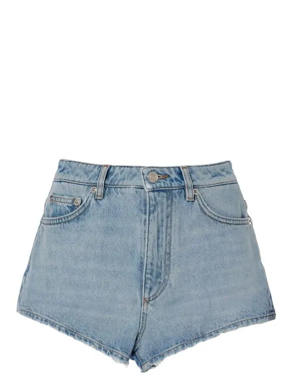Dolce & Gabbana High-rise Denim Shorts - Blue