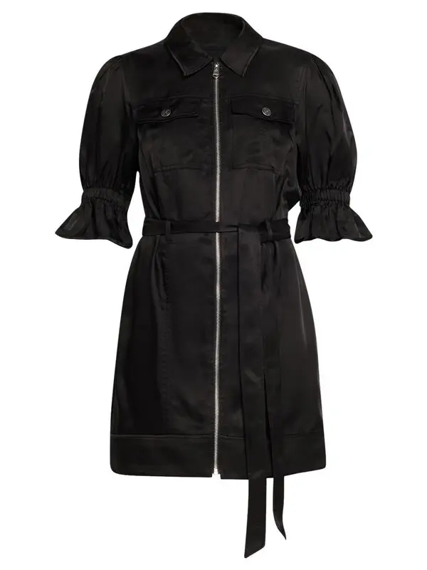Cinq À Sept Holly Mini Shirtdress - Black