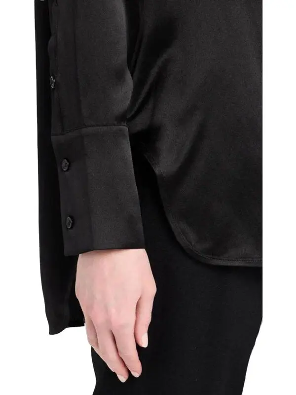 Co Silk Button-down Shirt - Black