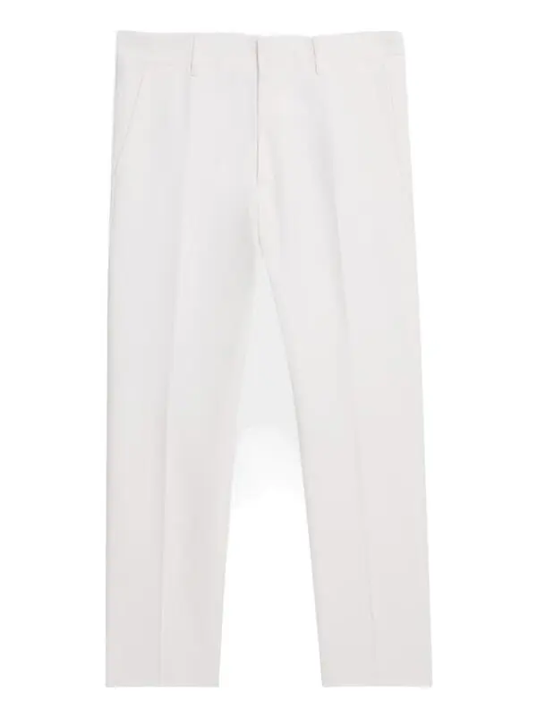 Dsquared2 Cotton-silk Cigarette Trousers - White