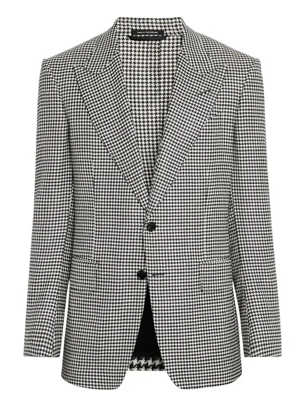 TOM FORD Shelton Houndstooth Sport Coat - Black & White