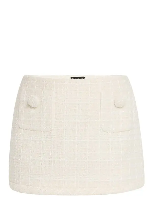 Marc Jacobs Tweed Mini Skirt - Ivory