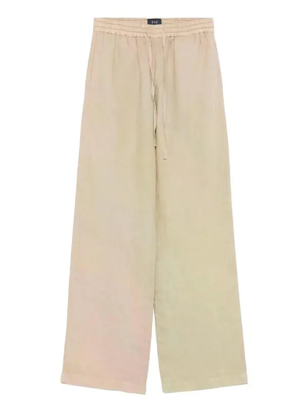 FAY Linen Trousers - Neutrals