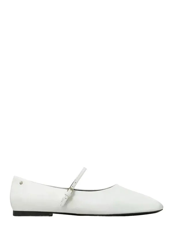 Tory Burch Leather Ballet Flats - White