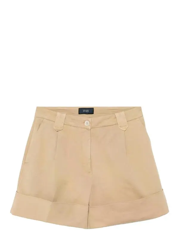 FAY Pleated Shorts - Neutrals